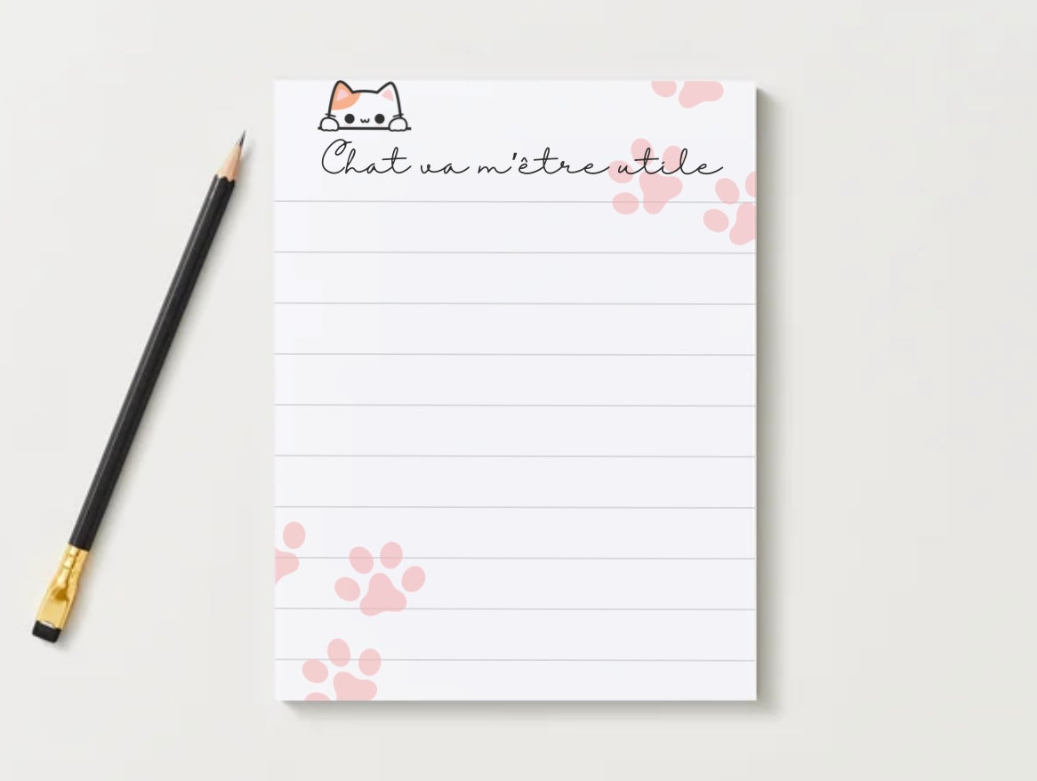 Bloc-notes chat – Prof Pastel
